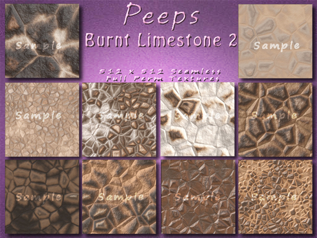 Second Life Marketplace - Peeps Textures Burnt Limestone 2